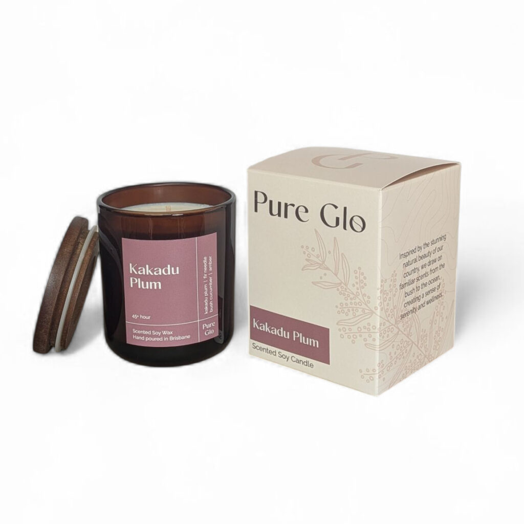 Candle (Amber) – Kakadu Plum – Pure Glo